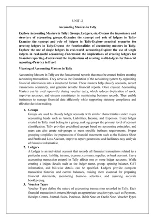 unit 2 Accounting Masters & Transaction | DOCX