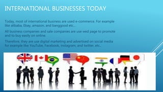 Impact technology has on international trade presentation | PPTX