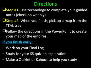 Unit 2 age of exploration- guided notes | PPT