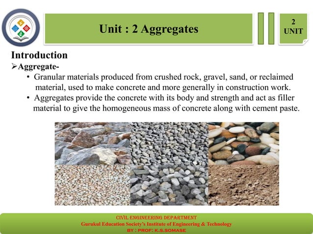 Unit 2 aggregates | PDF