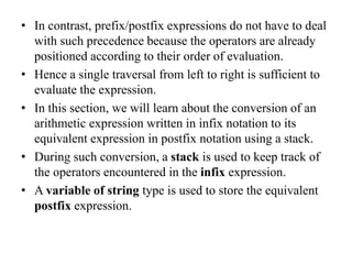 Unit 2 application of stack | PPTX