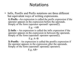 Unit 2 application of stack | PPTX