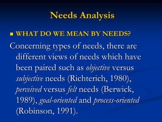 Assessing Needs | PPT