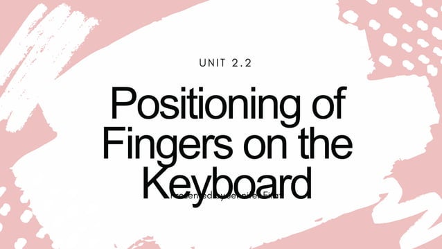 Basic Computer keyboarding Skills | PPTX