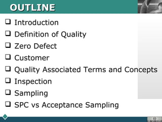 JF608: Quality Control - Unit 2 | PPT