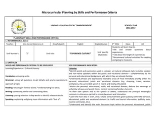 Plan anual 2 bgu Ingles | DOC | Educational Assessment | Education