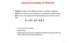 Unit 2 boolean algebra and logic gates | PPTX