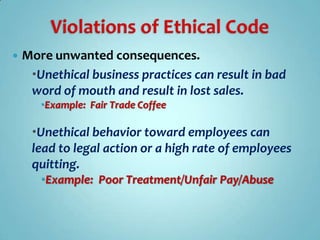 Unit 2: Business Ethics & Social Responsibility | PPTX