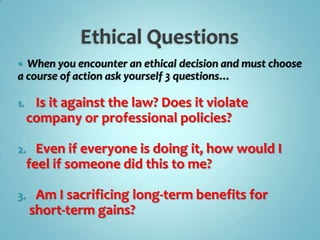 Unit 2: Business Ethics & Social Responsibility | PPTX