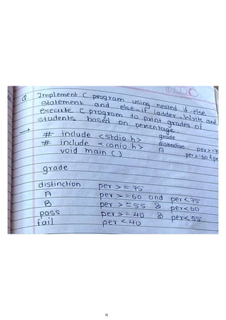 Control Structures in c decision making branching statement | PDF