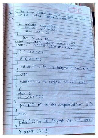 Control Structures in c decision making branching statement | PDF