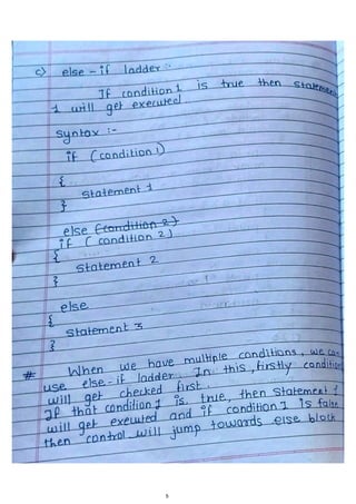 Control Structures in c decision making branching statement | PDF