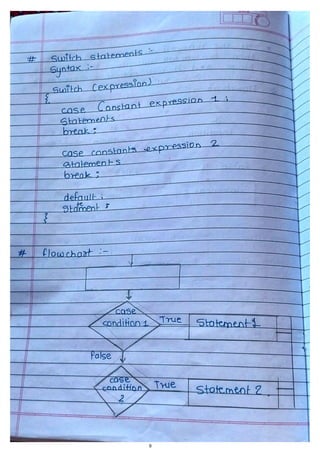 Control Structures in c decision making branching statement | PDF