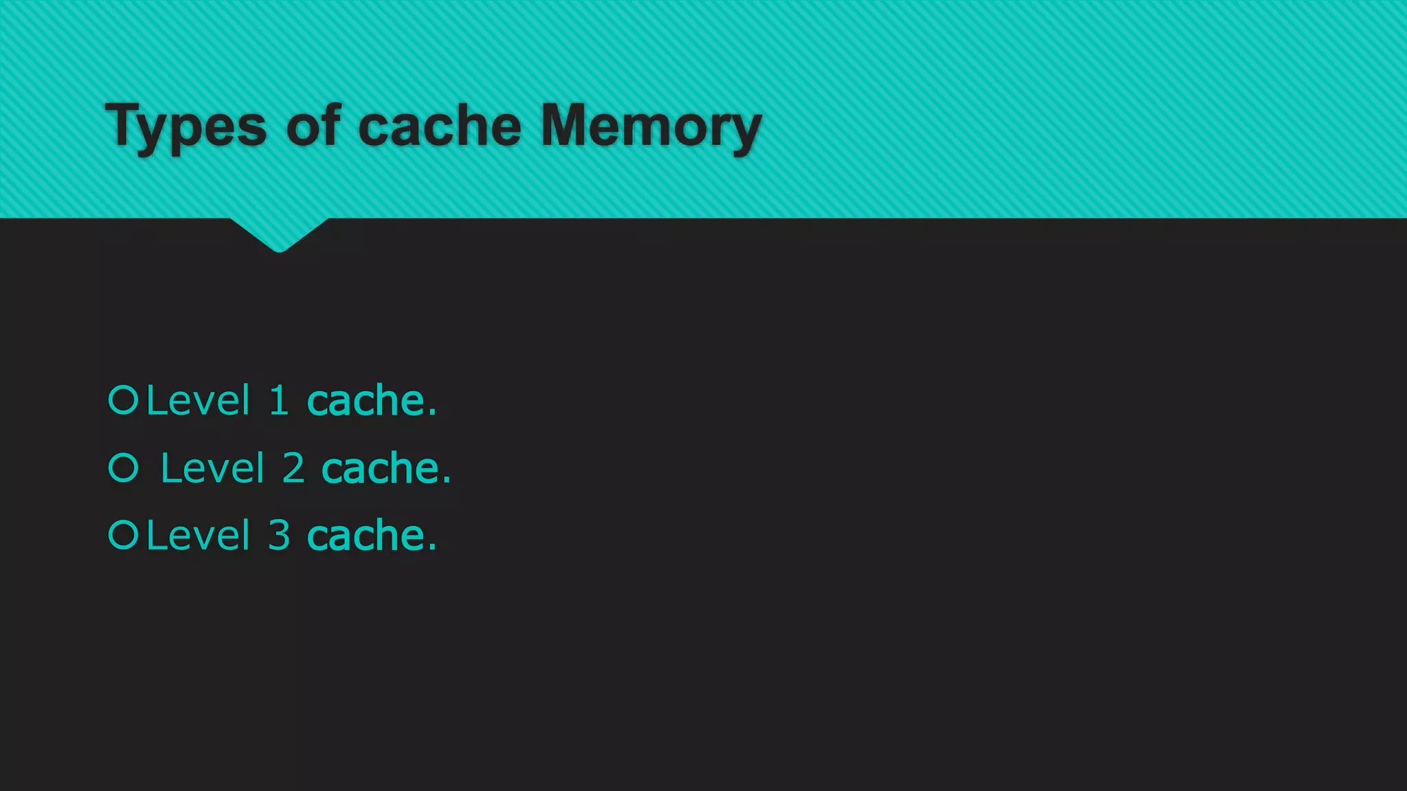 CACHE MEMORY | PPTX
