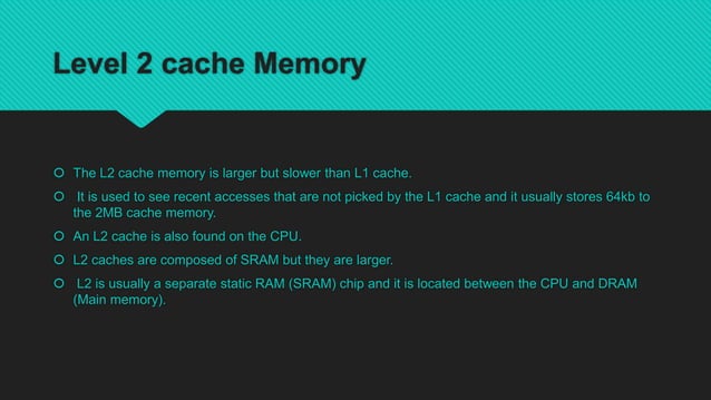 CACHE MEMORY | PPT