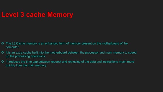 CACHE MEMORY | PPT