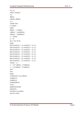 Unit2 cad/ cam | PDF