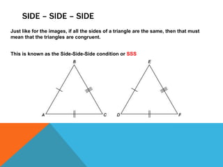 Congruent Triangles | PPTX