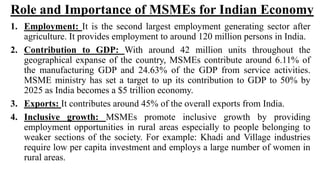 MSMEs IN INDIA | PPTX