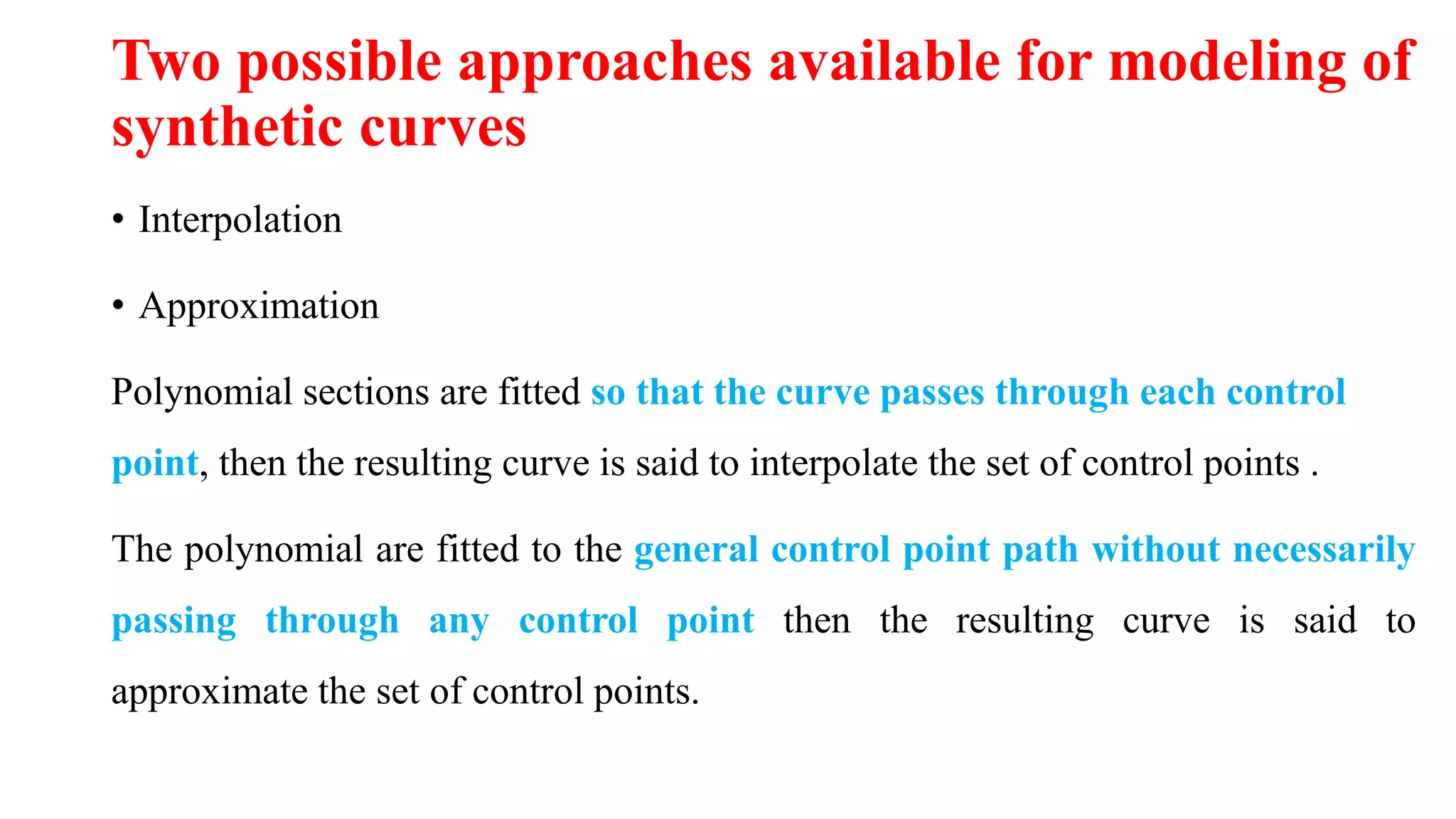 Unit 2 curves & surfaces | PPTX