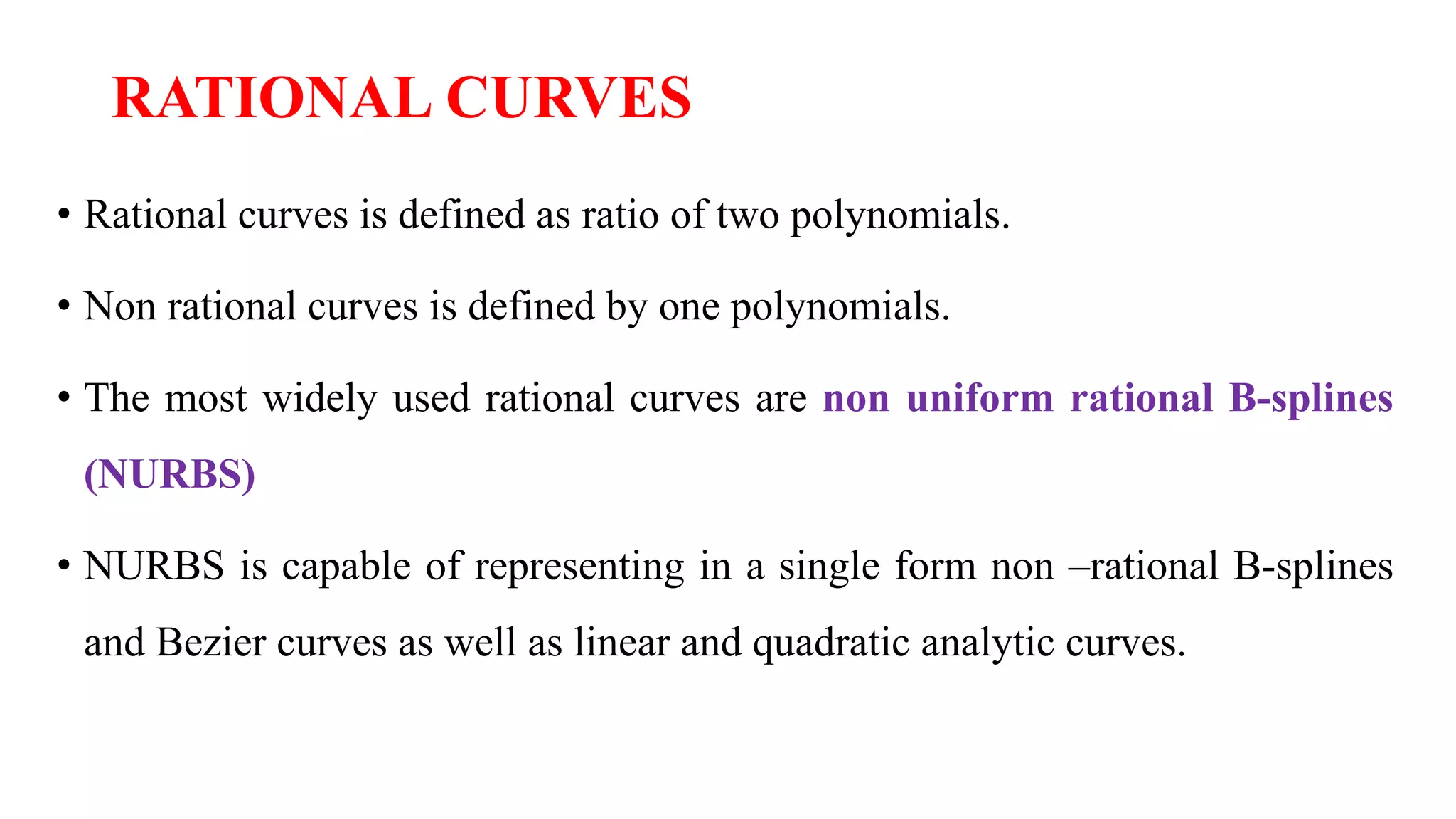 Unit 2 curves & surfaces | PPTX