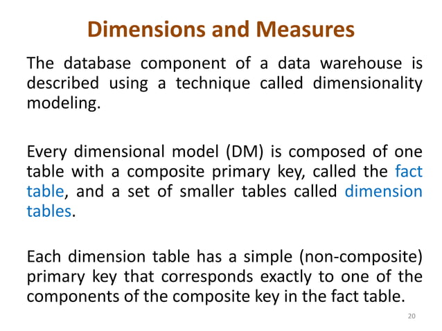 Unit 2- Data Warehouse Logical Design.pptx | Databases | Computer Software and Applications