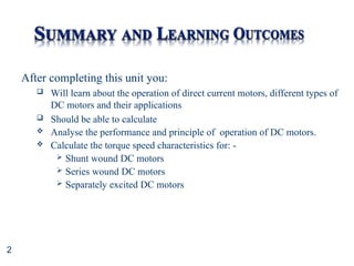 Unit 2 -DC Motors ocnstruction and working.ppt
