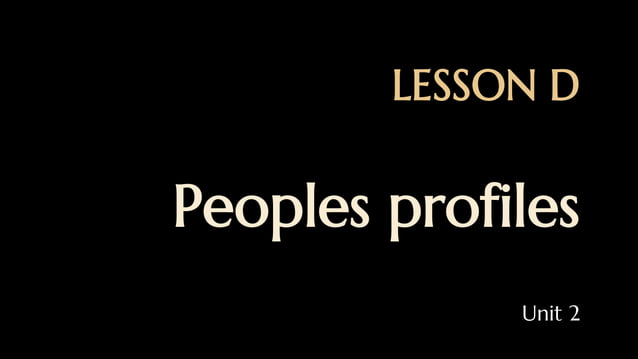 UNIT 2 - DESCRIPTIONS.pptx (Four Corners 2) | PPTX