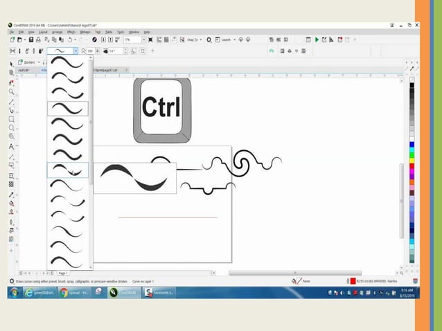 Drawing and Selecting in Coreldraw | PPTX | Desktop Publishing | Computer Software and Applications