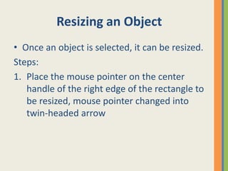 Drawing and Selecting in Coreldraw | PPTX