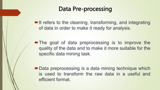 UNIT 2: Part 2: Data Warehousing and Data Mining | PPTX | Databases | Computer Software and ...