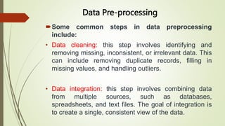 UNIT 2: Part 2: Data Warehousing and Data Mining | PPTX