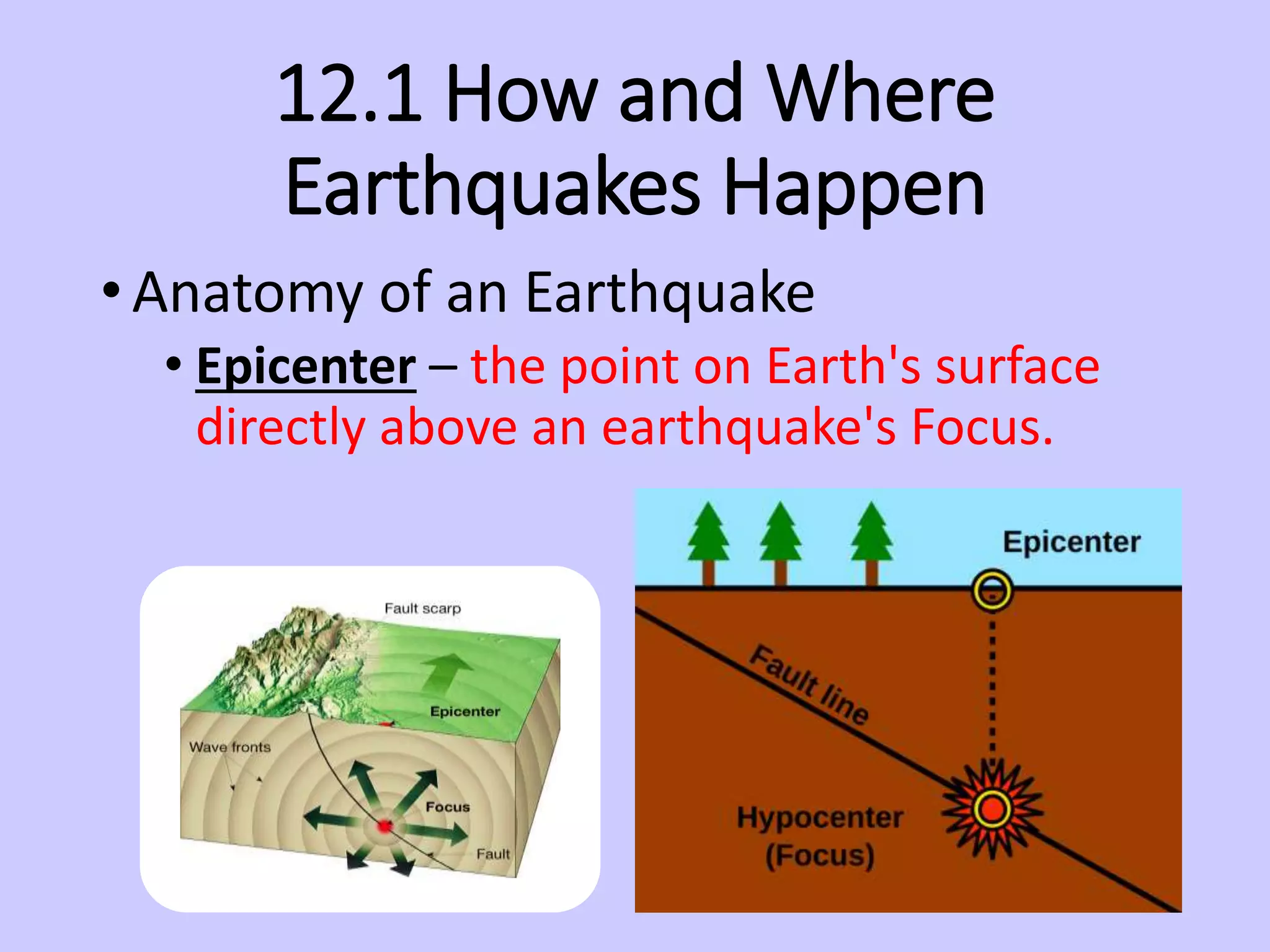 Unit 2 - Earthquakes and Volcanoes (2017/2018) | PPTX