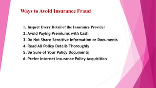 Unit 2- Economic Offences Types of Frauds | PPTX