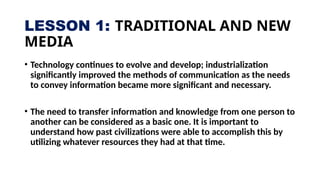 UNIT 2 - Evolution of Traditional to New Media.pptx