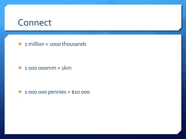 Unit 2 exploring 1 million | PPTX