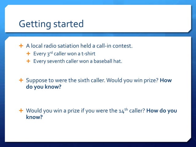 Unit 2 exploring multiples | PPTX