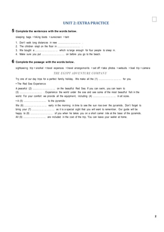 Unit 2. extra practice | PDF