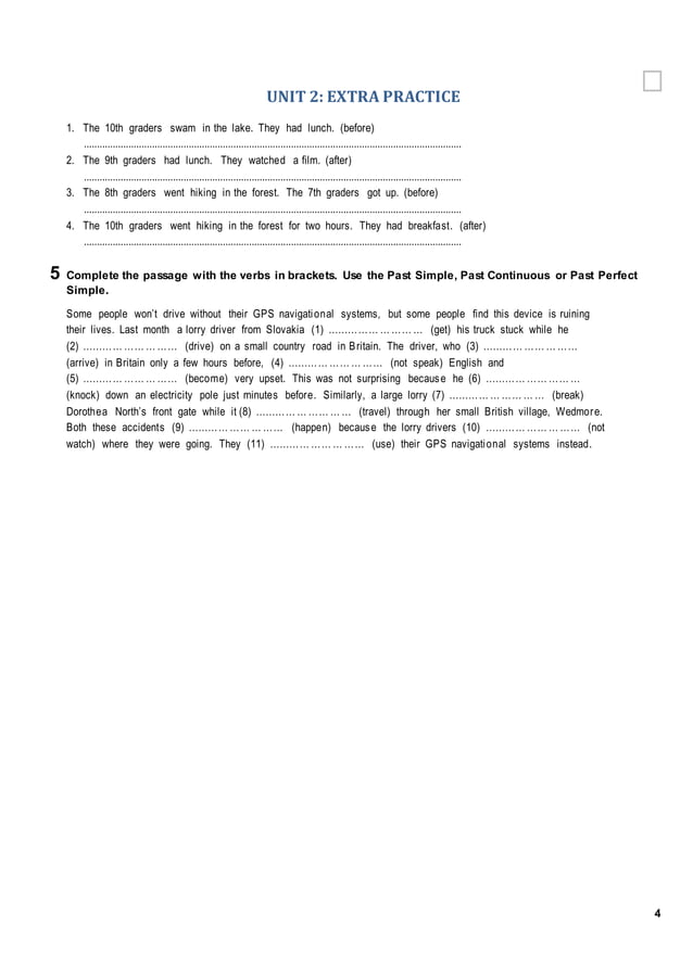 Unit 2. extra practice | PDF