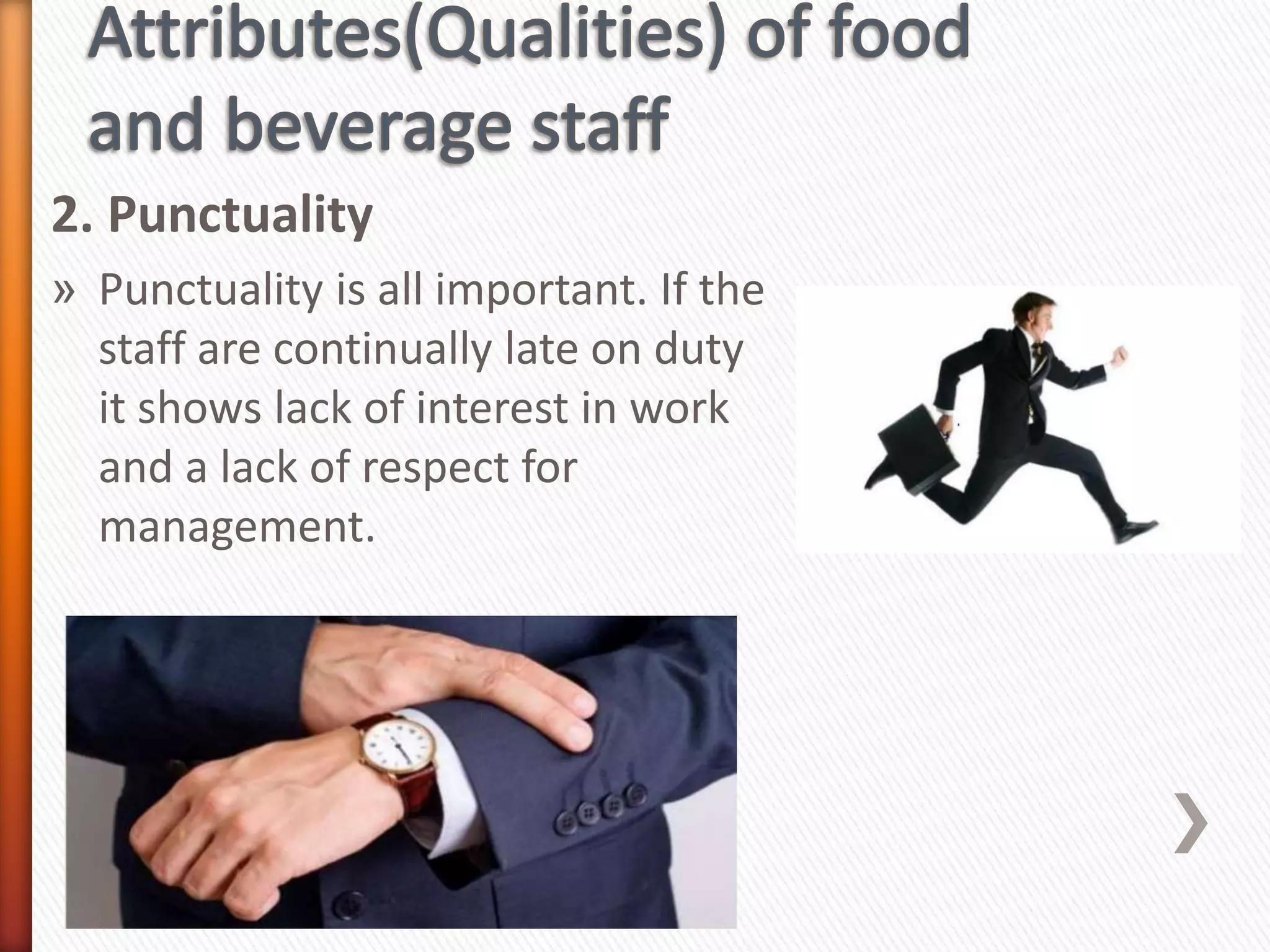 food & beverage organization structure & attributes | PPTX