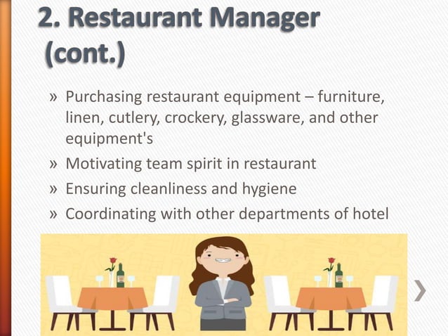 food & beverage organization structure & attributes | PPTX