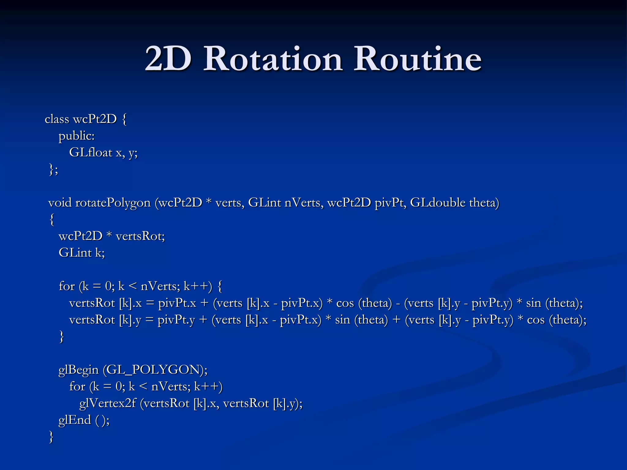 Computer Graphics Unit 2 | PPTX