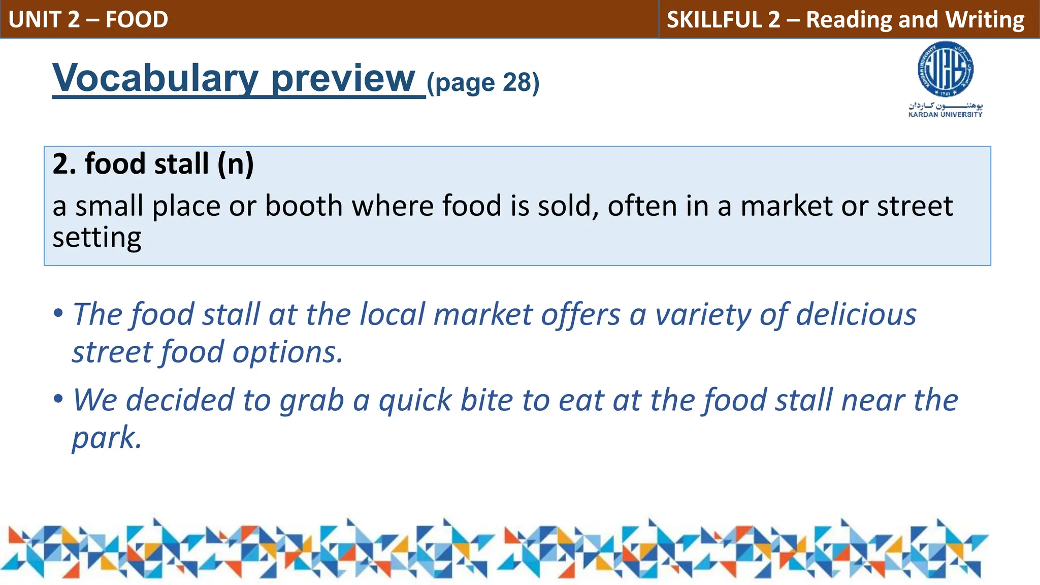 Unit 2 - Food, Skillful book 2 Presentation.pptx