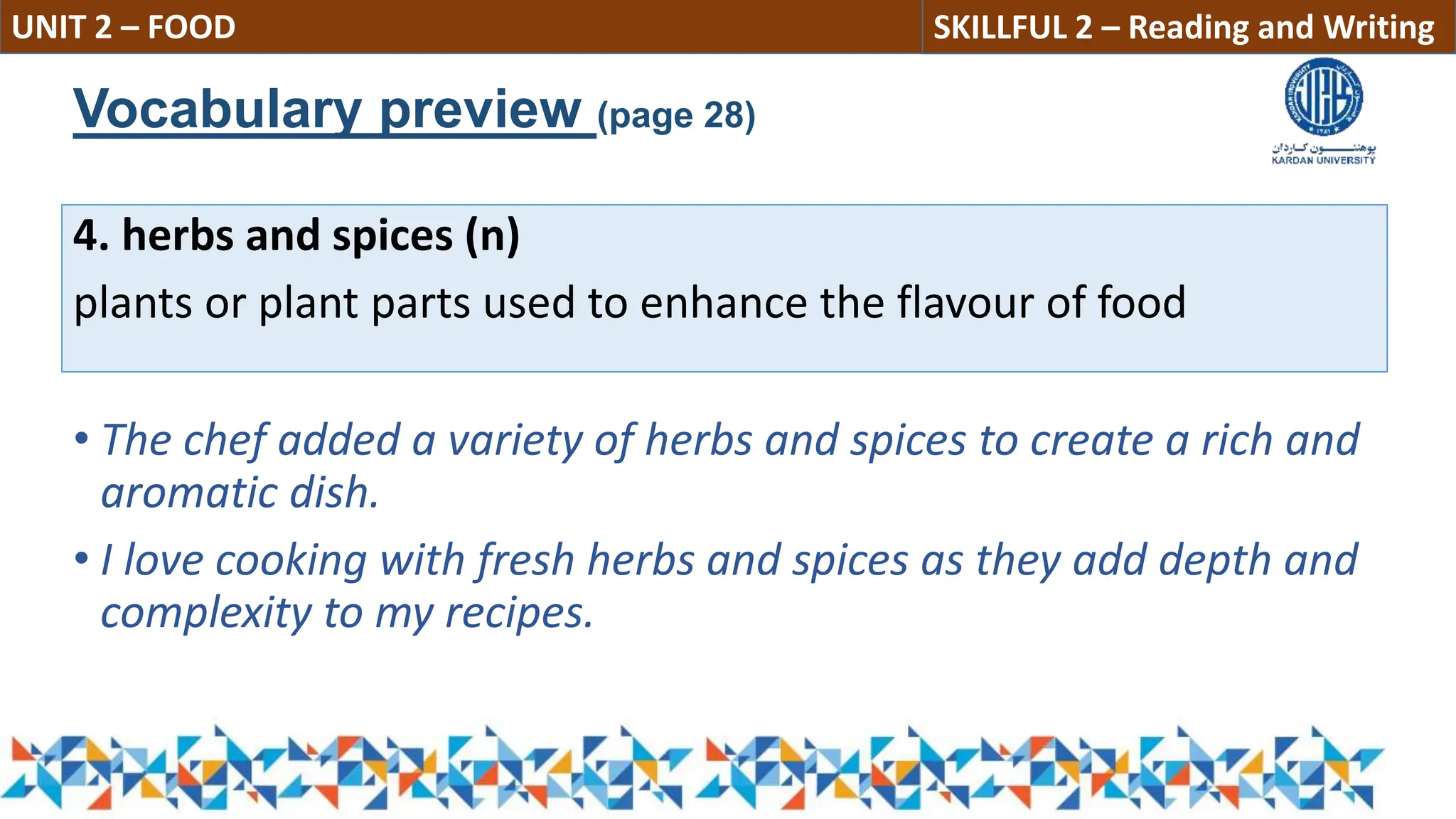 Unit 2 - Food, Skillful book 2 Presentation.pptx