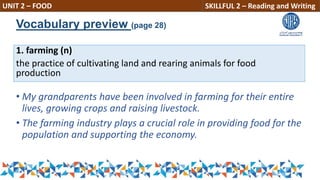 Unit 2 - Food, Skillful book 2 Presentation.pptx