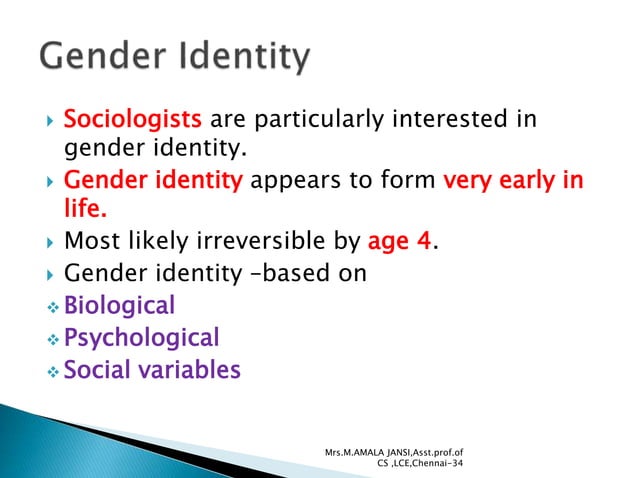 Unit2-GENDER IDENTITY AND SOCIALIZATION PROCESS -Notes.pptx