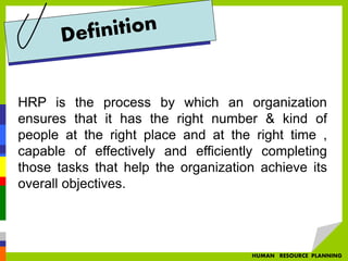 Human resource planning | PPT
