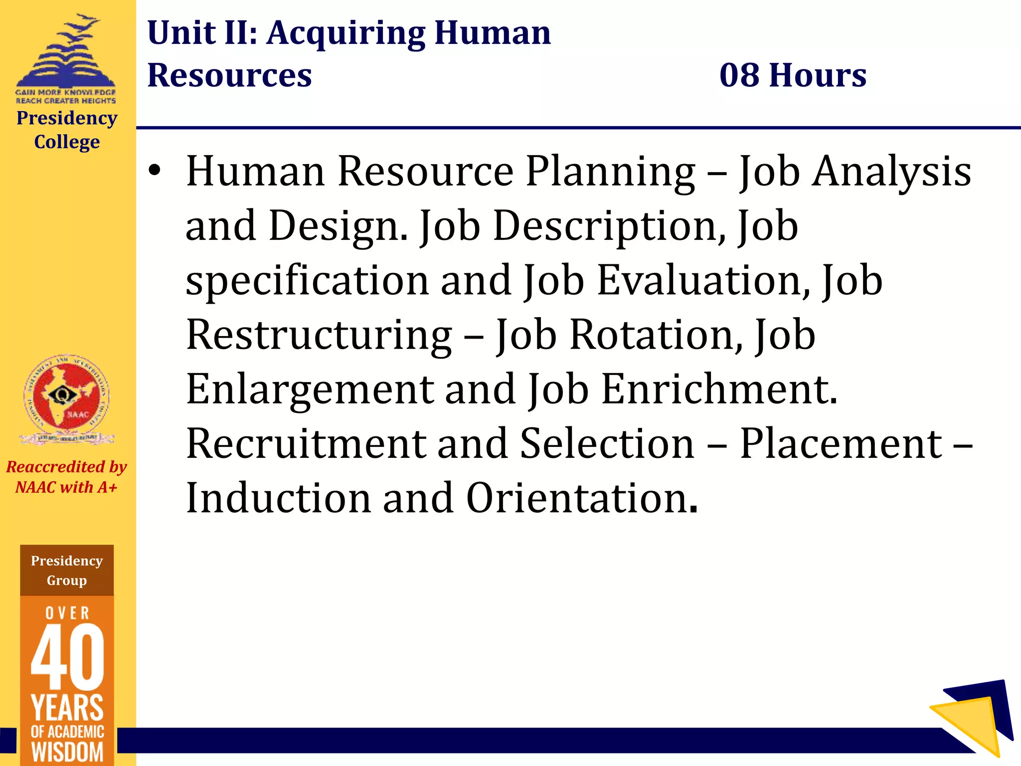 UNIT 2 - HUMAN RESOURCE PLANNING, RECRUITMENT & SELECTION (2).ppt