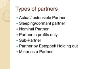 Unit 2 indian partnership act 1932 | PPTX