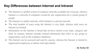 UNIT2_ - Internet and Intranet.pptxhjjjjjjjjh | PPTX